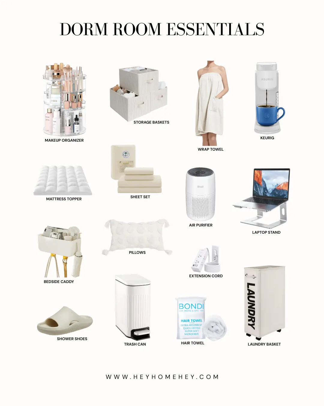 35+ Dorm Room Essentials Every College Student Needs