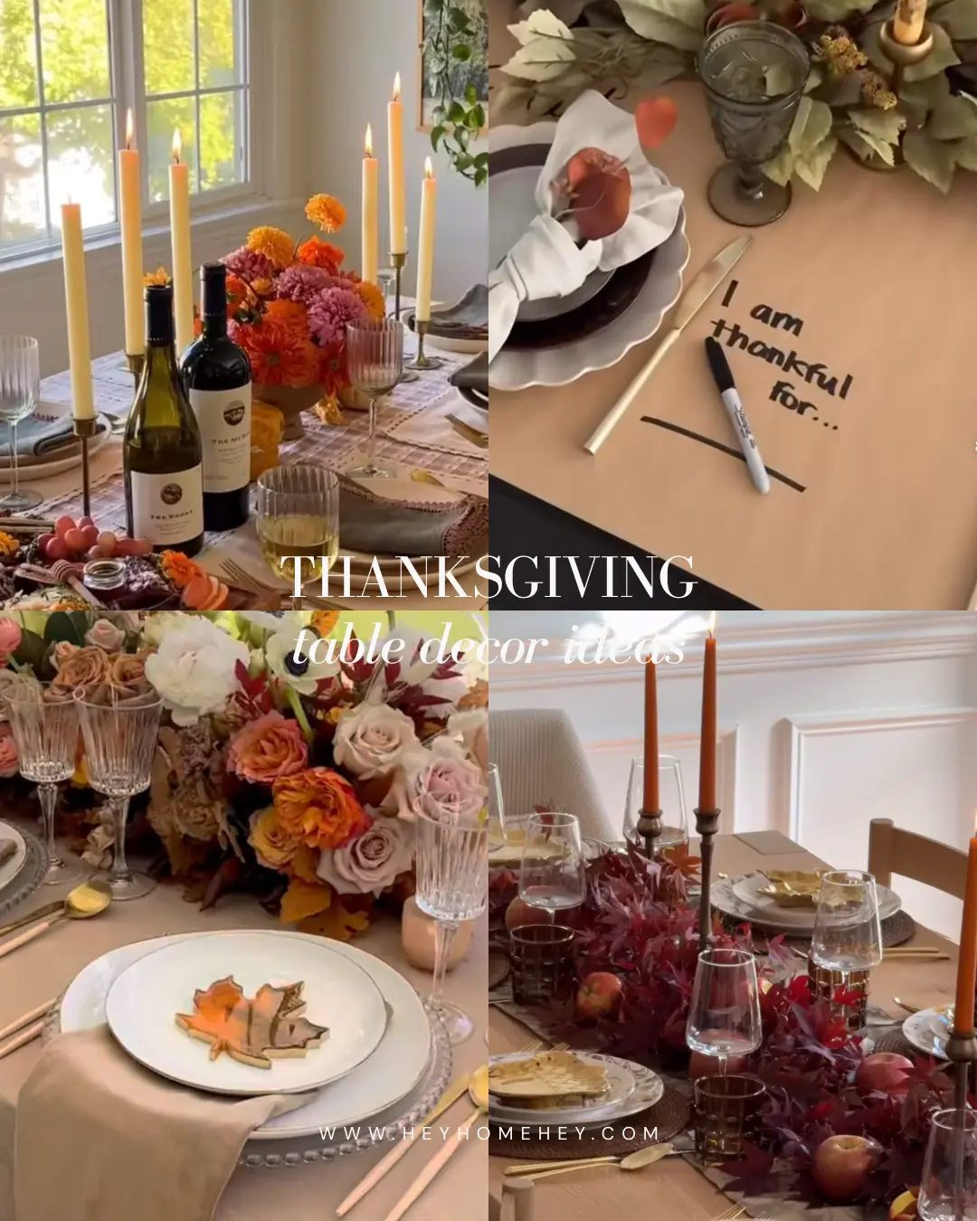 45+ Thanksgiving Table Decor Ideas That Are Insanely Pretty